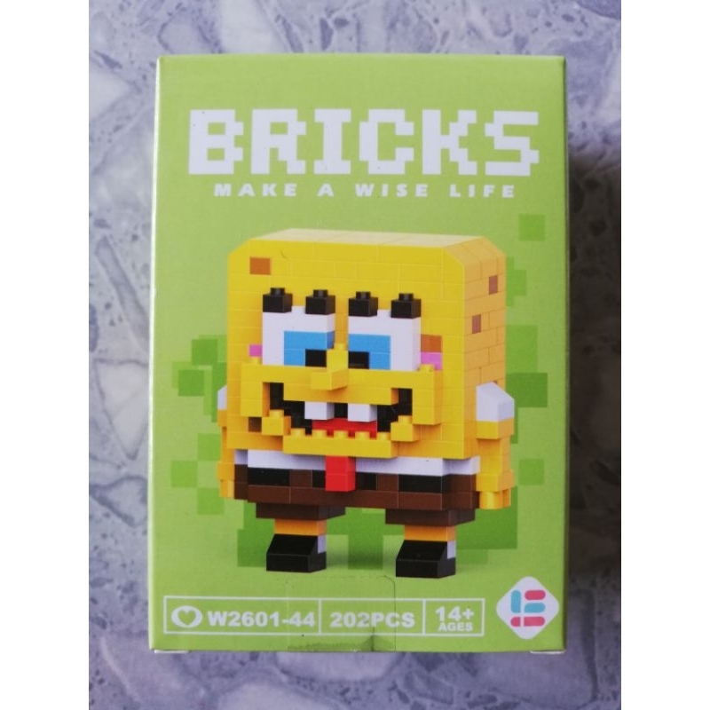 Jual Nano Brick Micro Blocks model 3D Luffy Mario Luigi My Melodi ...