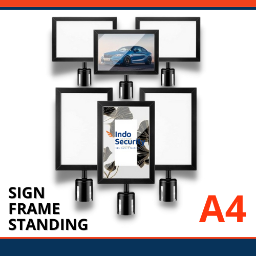 Jual Sign Frame A4 Potrait / Landscape Stainless High Quality Papan ...