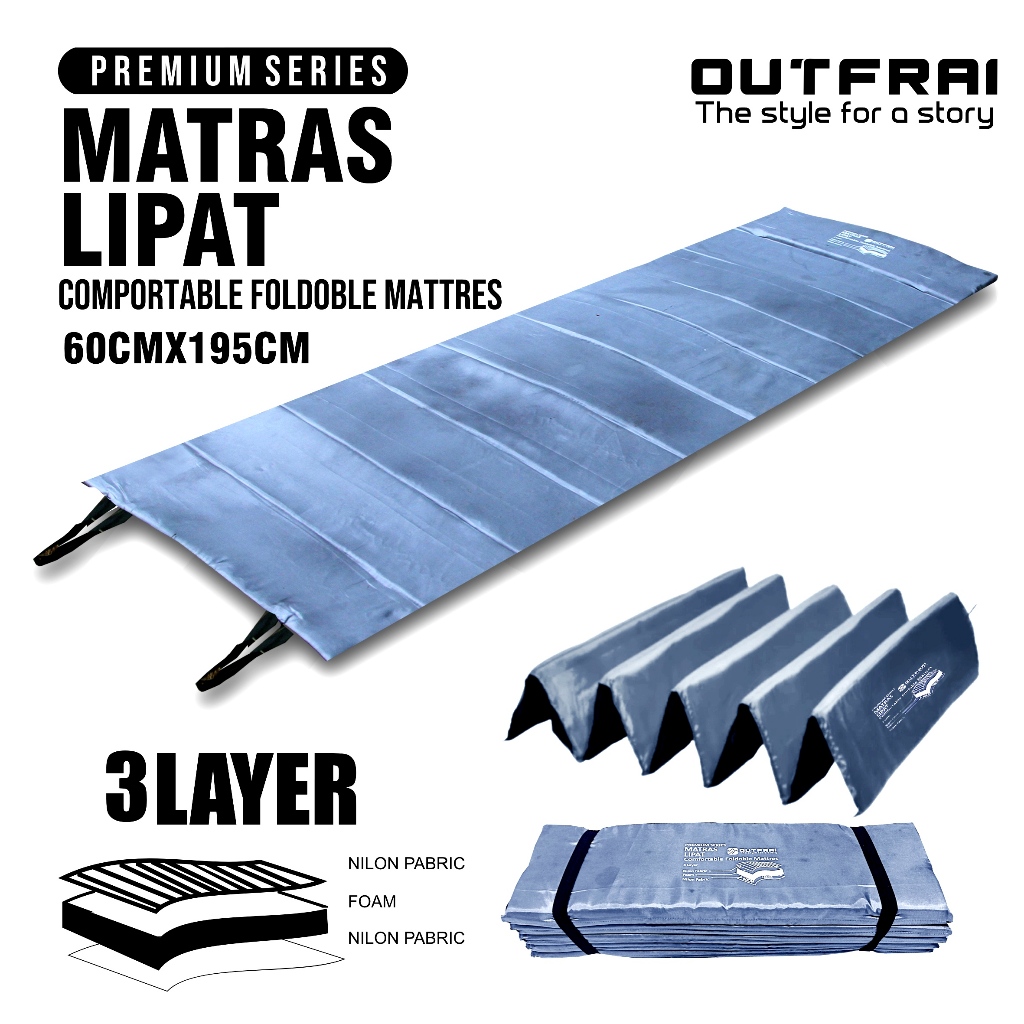 Jual Matras Foam Lipat 3 Layers Matras Camping Alas Tidur Outdoor Tebal ...