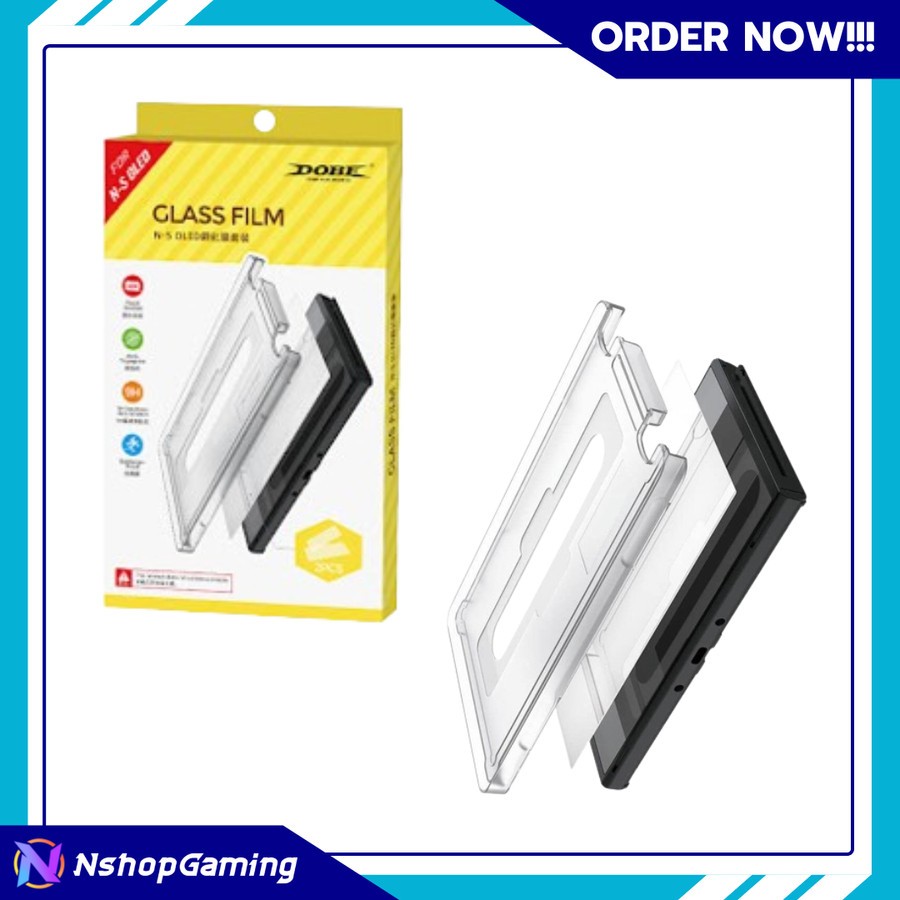 Jual Dobe Glass Film Tempered Glass for Nintendo Switch OLED | Shopee ...