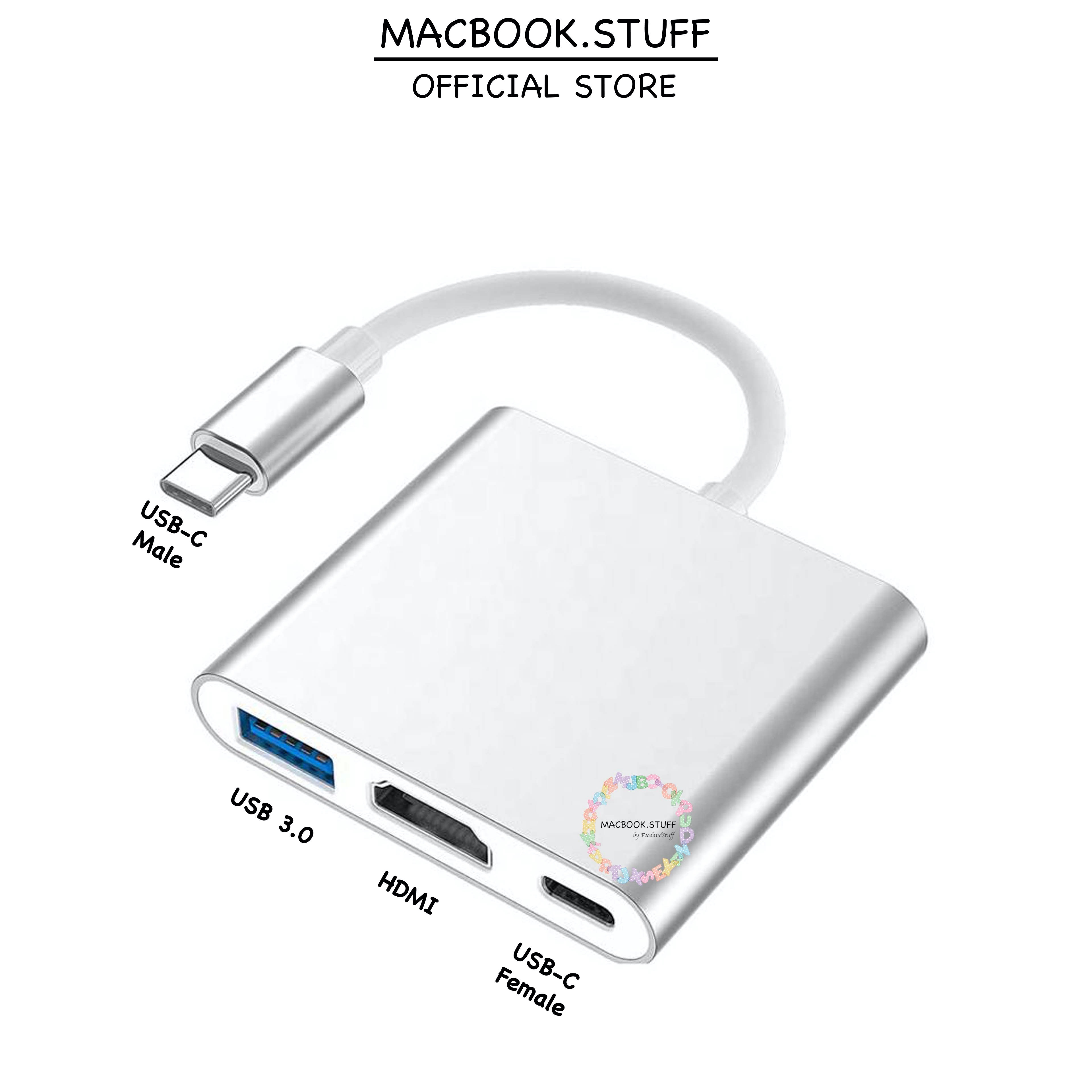 Jual ART E14W Kabel Adaptor 3 in 1 USB Type C To HDMI USB 3 TYPE C ...