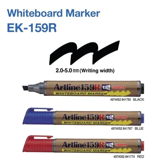 Jual Artline spidol white board marker reffilable EK 159R | Shopee ...