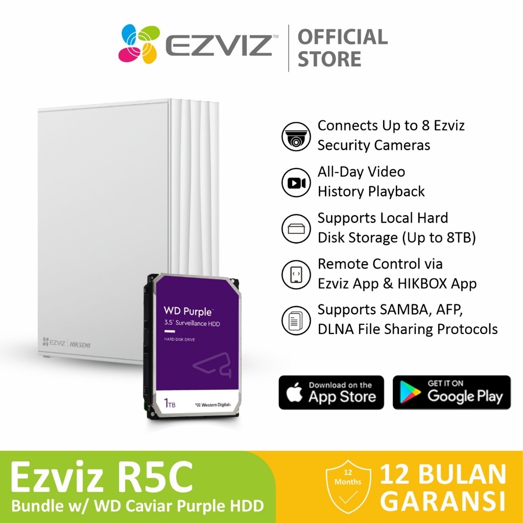 Jual Ezviz R5C Smart Home Storage Management Private Data Base for CCTV | Shopee Indonesia