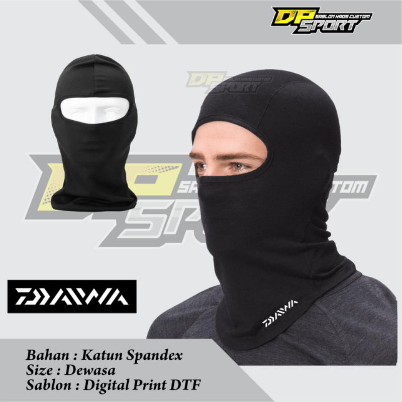 Jual buff masker mancing ninja full face penutup kepala daiwa pria dan ...
