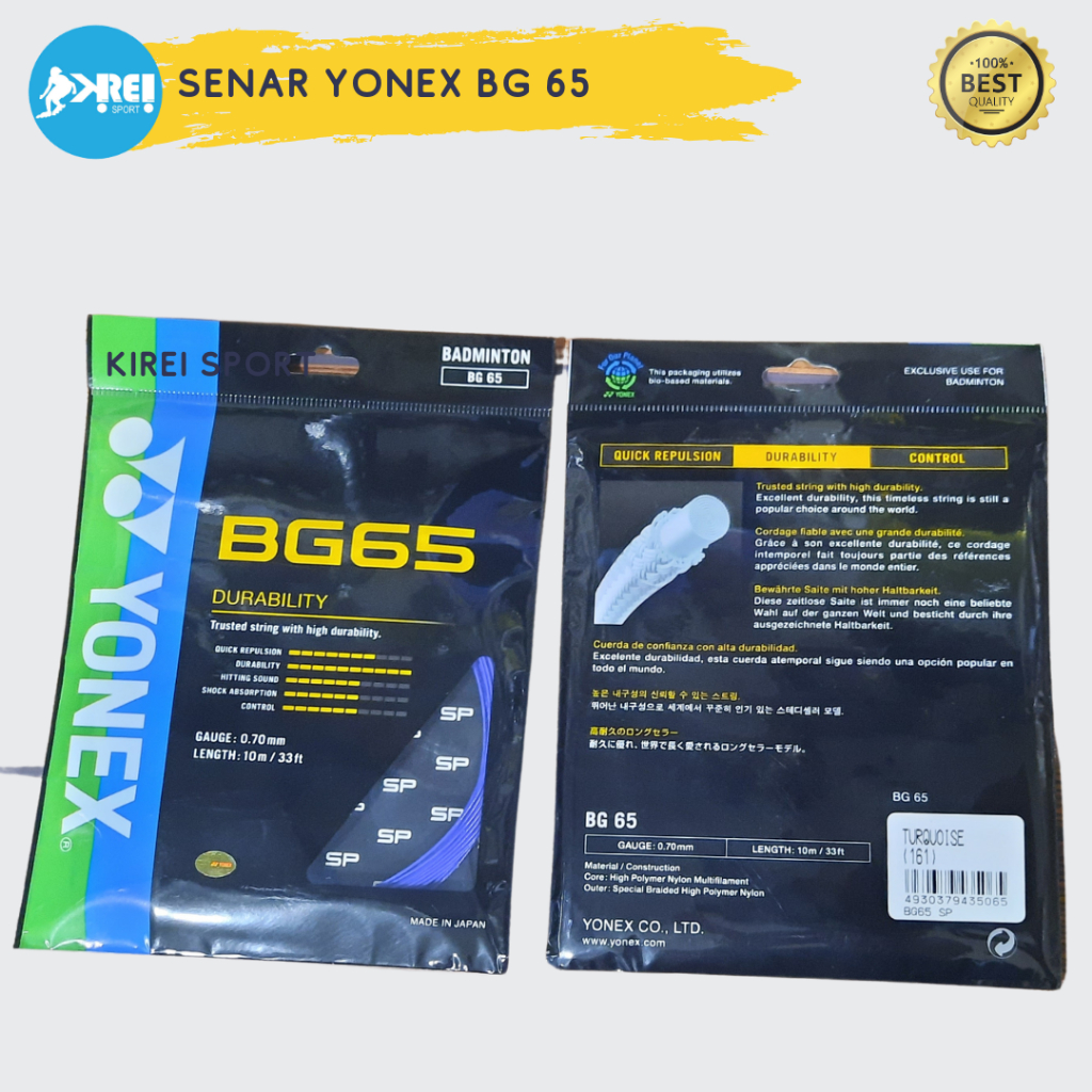 Jual Senar raket/Senar Badminton Yonex BG65 Original | Shopee Indonesia