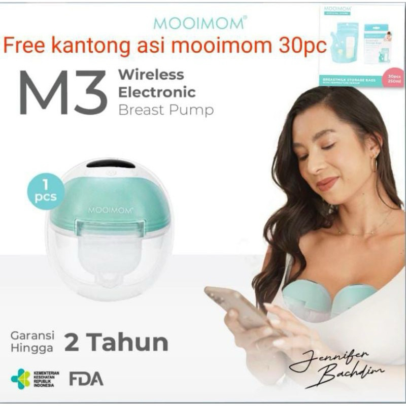 Jual MOOIMOM HANDSFREE ELECTRIK BREASTPUMP M3 (24mm dan 27mm) / Pompa ...