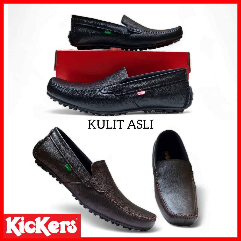 Jual SEPATU KERJA KANTOR PRIA FORMAL / SEPATU PANTOFEL KICKERS KULIT ...