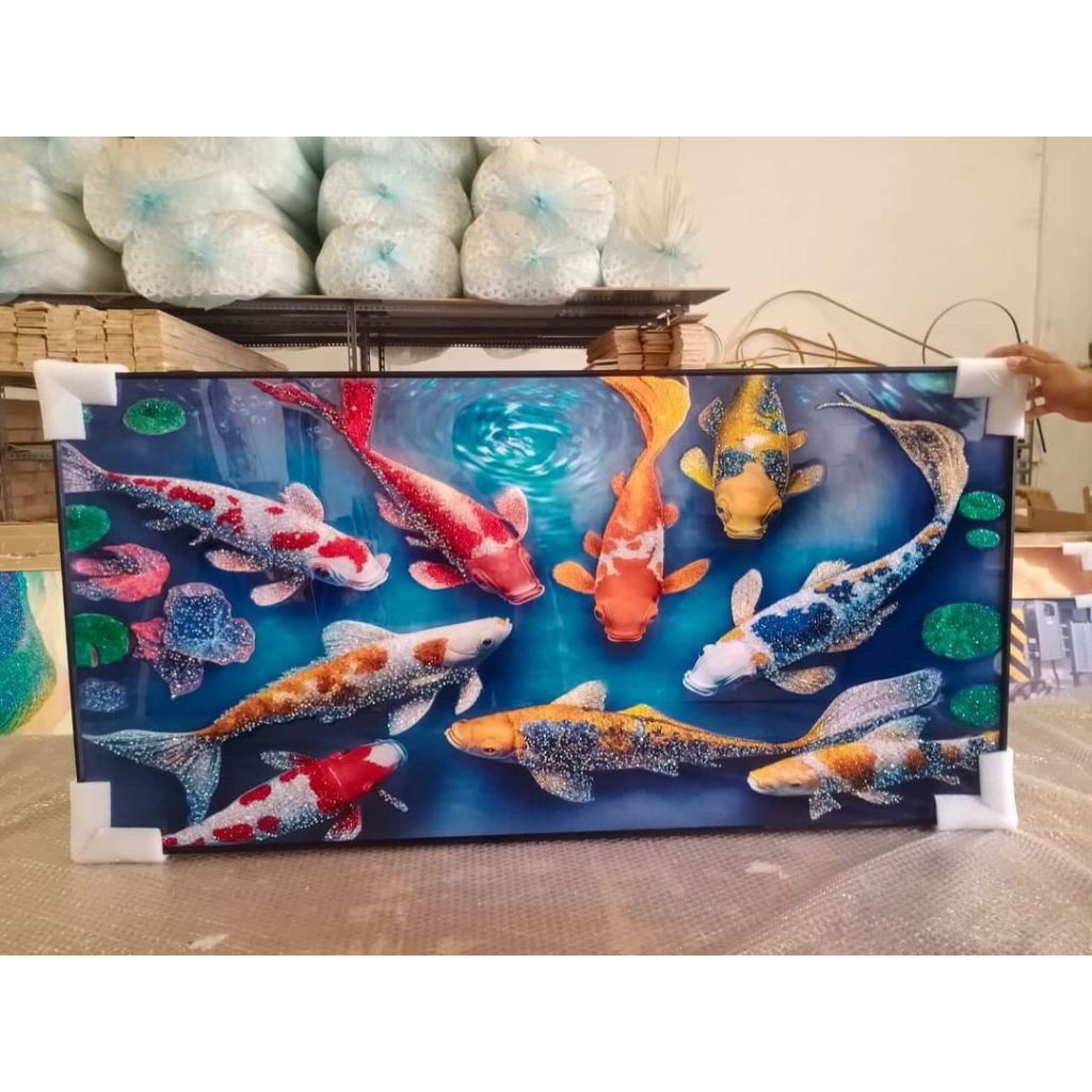 Jual Lukisan Dinding Diamond Crystal Painting 5 D Bentuk Persegi Frame ...