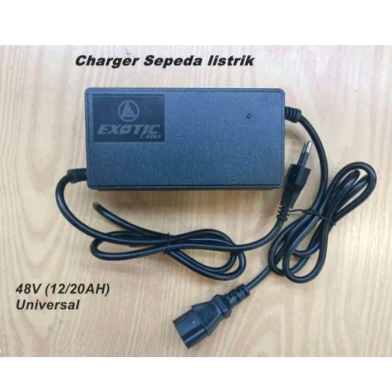 Jual CHARGER SEPEDA LISTRIK EXOTIC PACIFIC GODA U WINFLY 48V-12/20AH | Shopee Indonesia