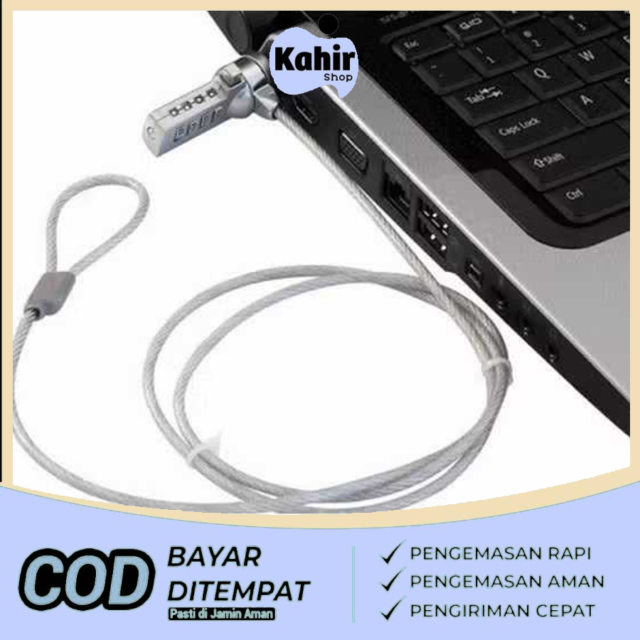 Jual Kunci Pengaman Laptop Code Number Security Lock | Shopee Indonesia