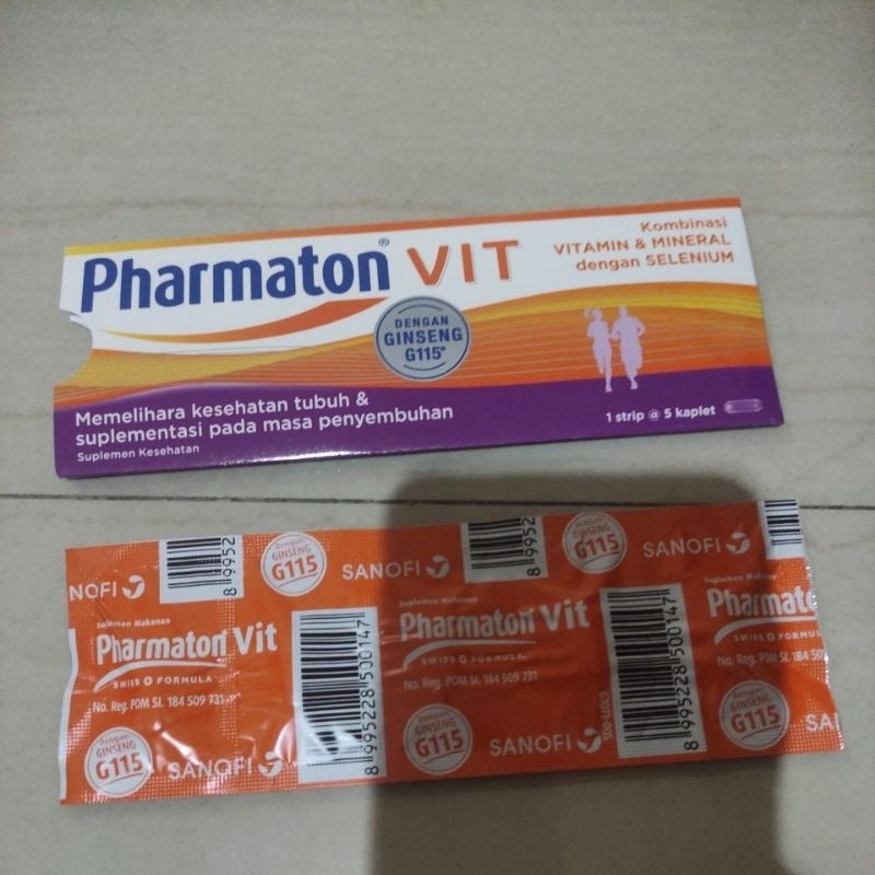 Jual Pharmaton VIT isi 5 tablet, multivitamin | Shopee Indonesia