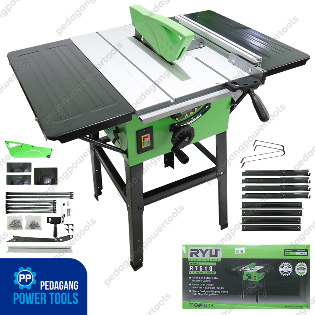 Jual RYU RTS10 Table Saw 10" Meja Potong Kayu Mesin Gergaji Circular ...