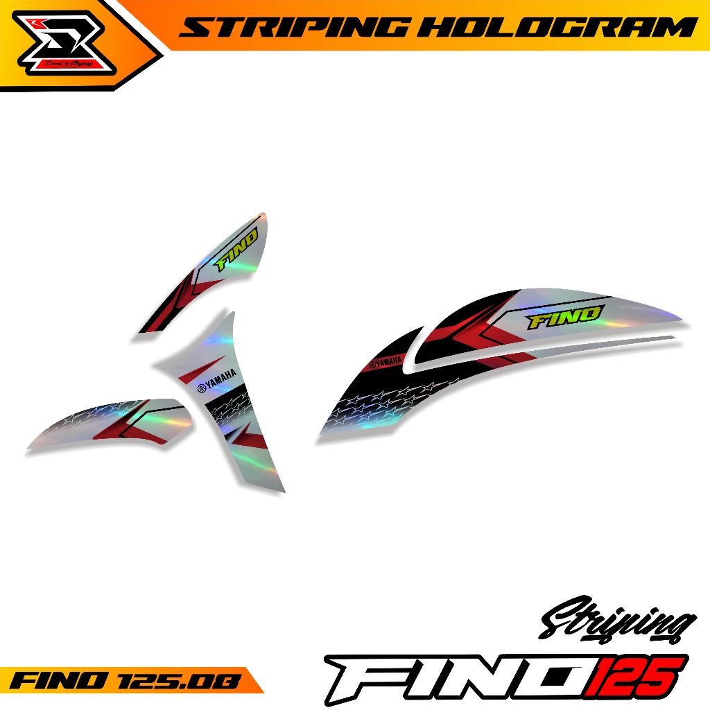 Jual Sticker Striping Yamaha FINO FI NEW 125 Aksesoris Sepeda Motor ...