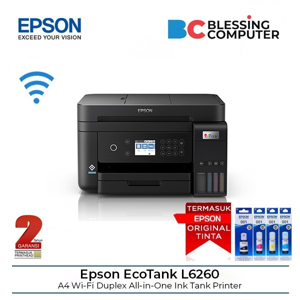 Jual PRINTER Epson EcoTank L6260 A4 Wi-Fi Duplex Ink Tank / Epson L6260 ...
