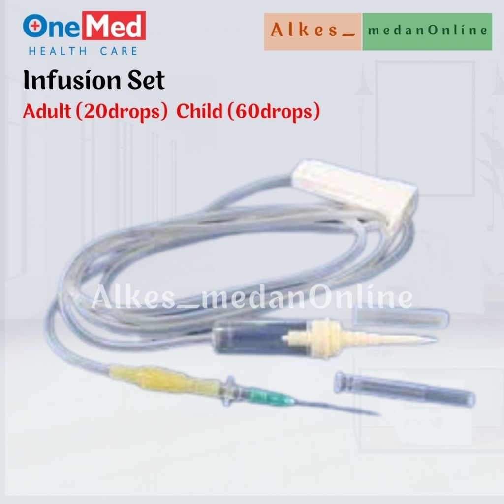 Jual Disposable Infus Set Dewasa OneMed / Selang Infusion Set Medis ...