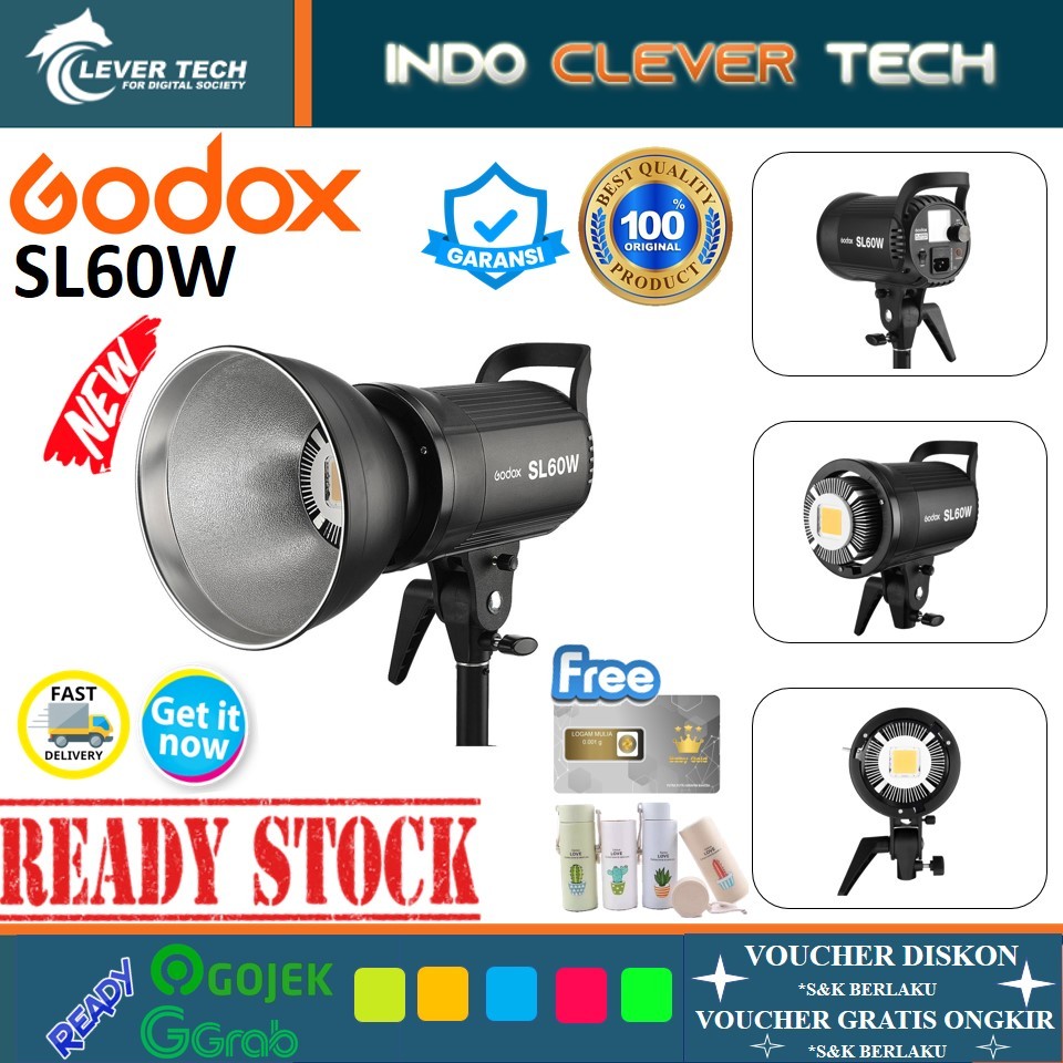 Jual Godox SL60W SL-60W LED Video Light (Daylight-Balanced) - RESMI ...