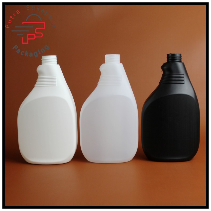 Jual botol 500ml HDPE slim / botol plastik 500ml neck 28 tanpa tutup ...