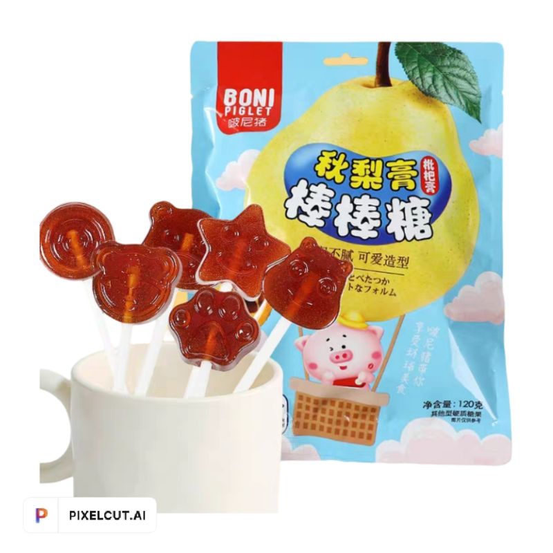Jual Pear Paste Lollipop Viral Cemilan Sehat Anak-Anak 1 pcs | Shopee ...