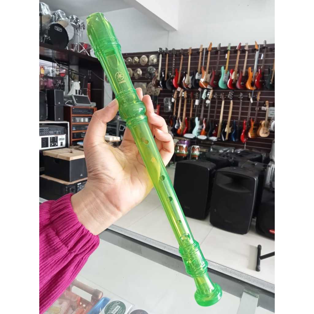 Jual SERULING (RECORDER) YAMAHA YRS 20 GG TRANS GREEN | Shopee Indonesia
