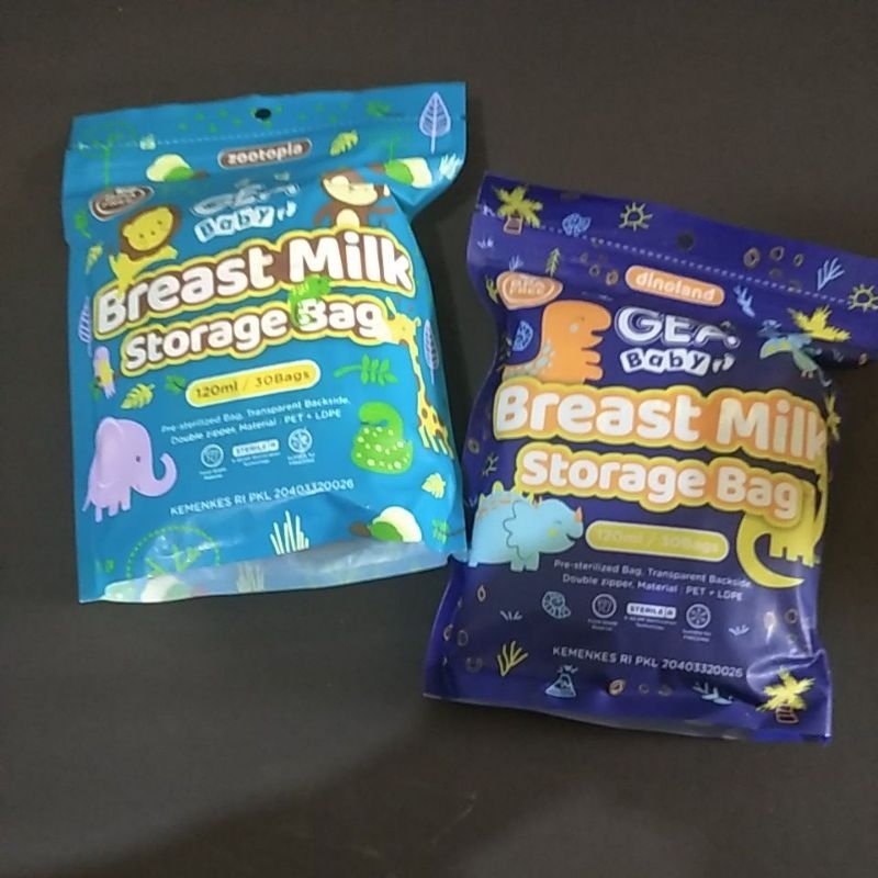 Jual GEA & NATURAL MOM kantong asi tempat simpan asi breast milk bag ...