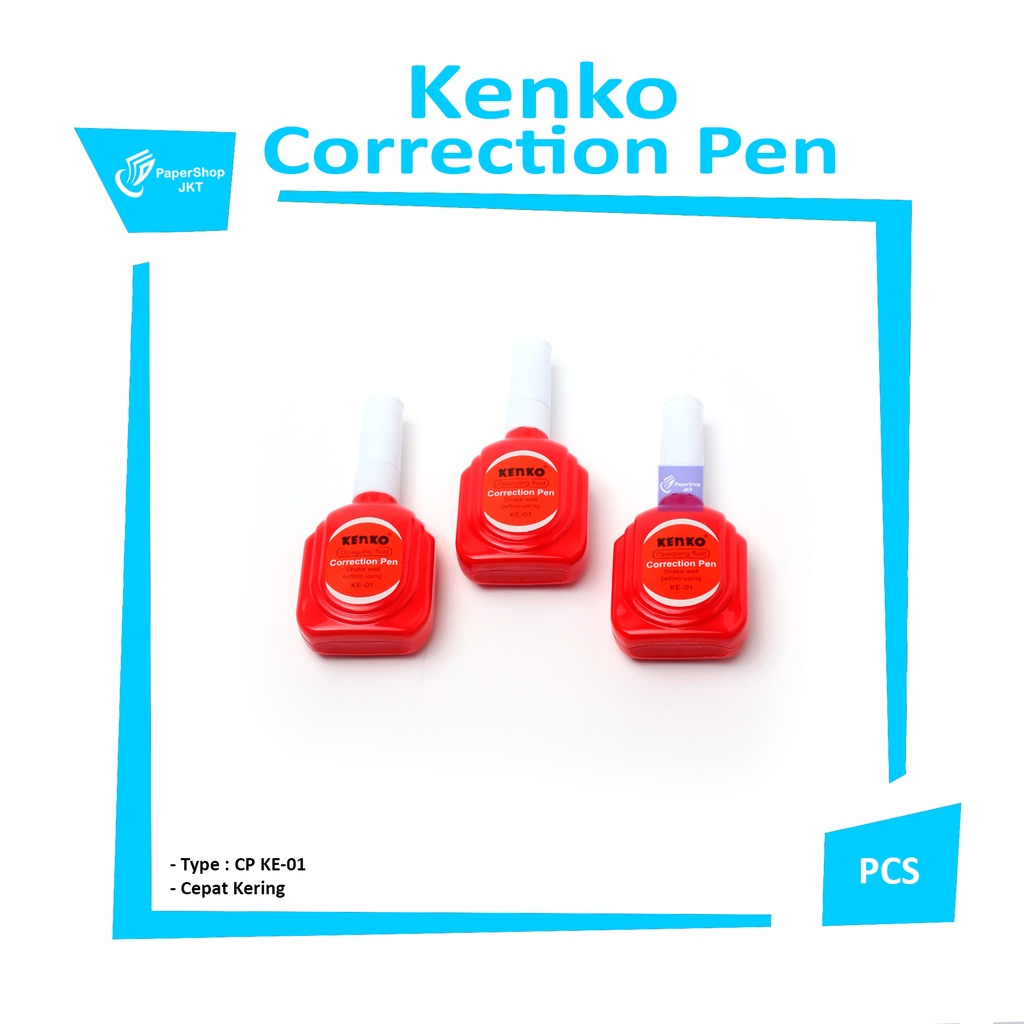 Jual KENKO - Tip-Ex KE-01 Cair - Correction Pen - HARGA PER Pcs ...