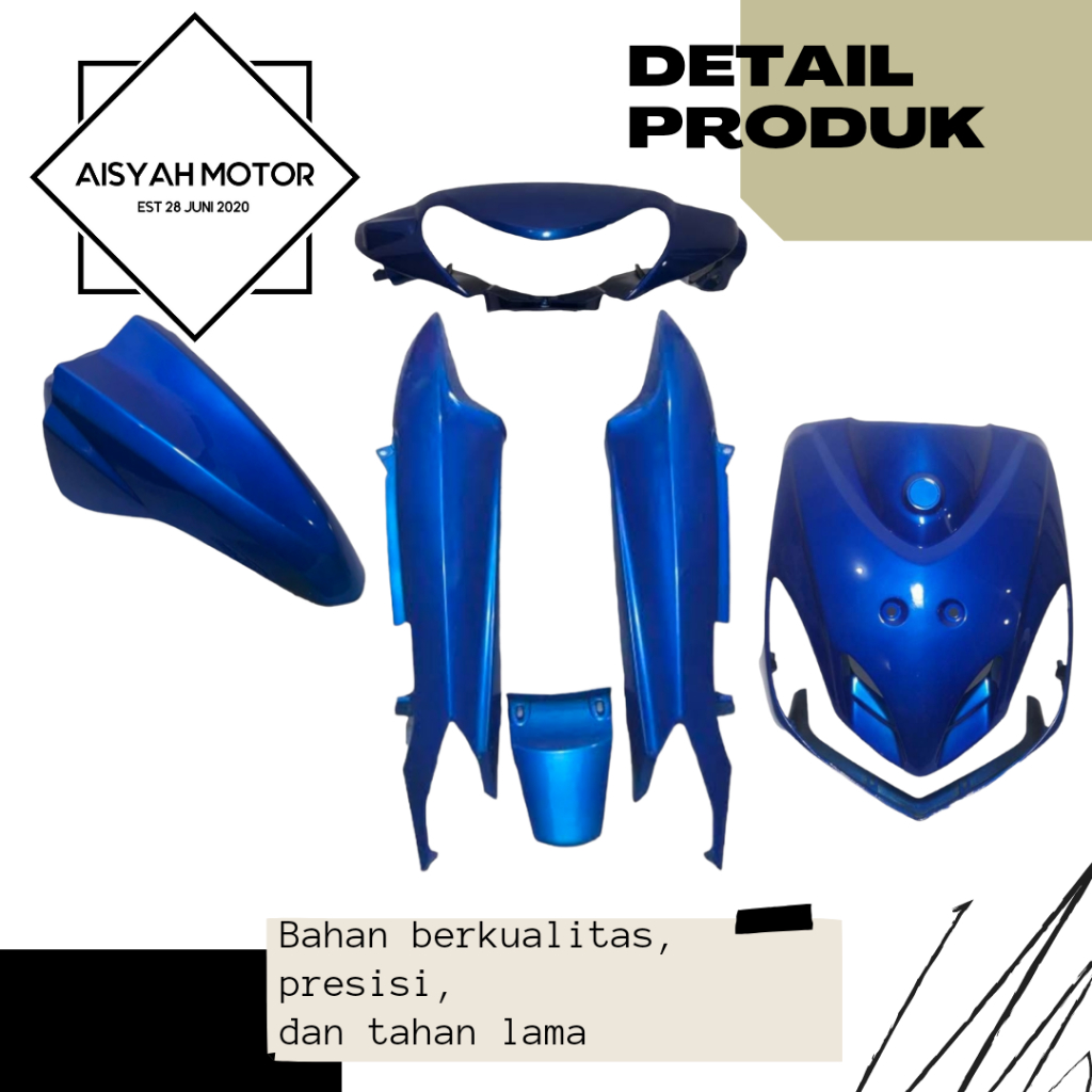 Jual Bodi Halus Yamaha Mio Smile Warna Biru | Shopee Indonesia