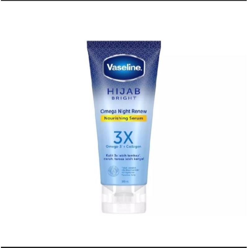 Jual Vaseline hijab bright nourishing body serum 180ml | Shopee Indonesia