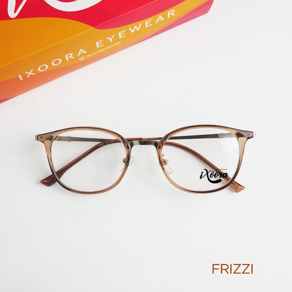 Jual Ixoora Frizzi Frame Kacamata Wanita Minus Photocromic Photochromic Anti Radiasi Blueray ...