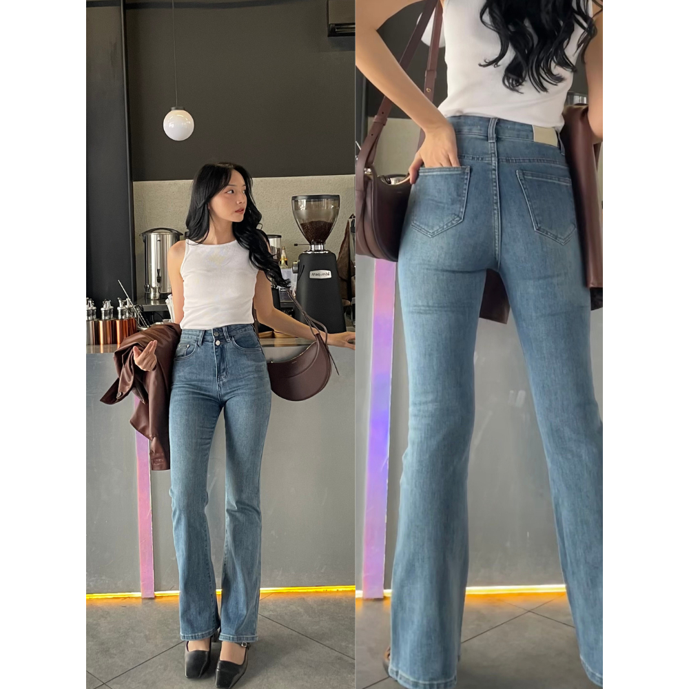 Jual Ultra Denim Rhea Flare Jeans - BLUE | Shopee Indonesia