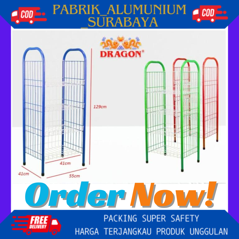 Jual Rak Chiki Rak Display DRAGON Rak 4 Susun Serbaguna | Shopee Indonesia