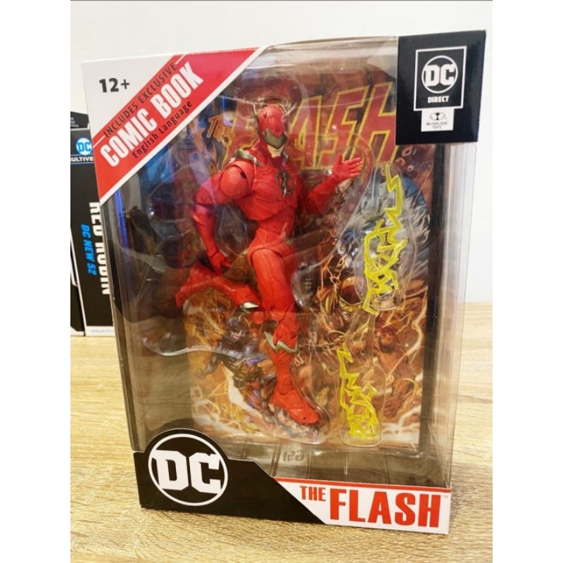 Jual Mcfarlane The Flash 7" Figure with The Flash Comic | Shopee Indonesia