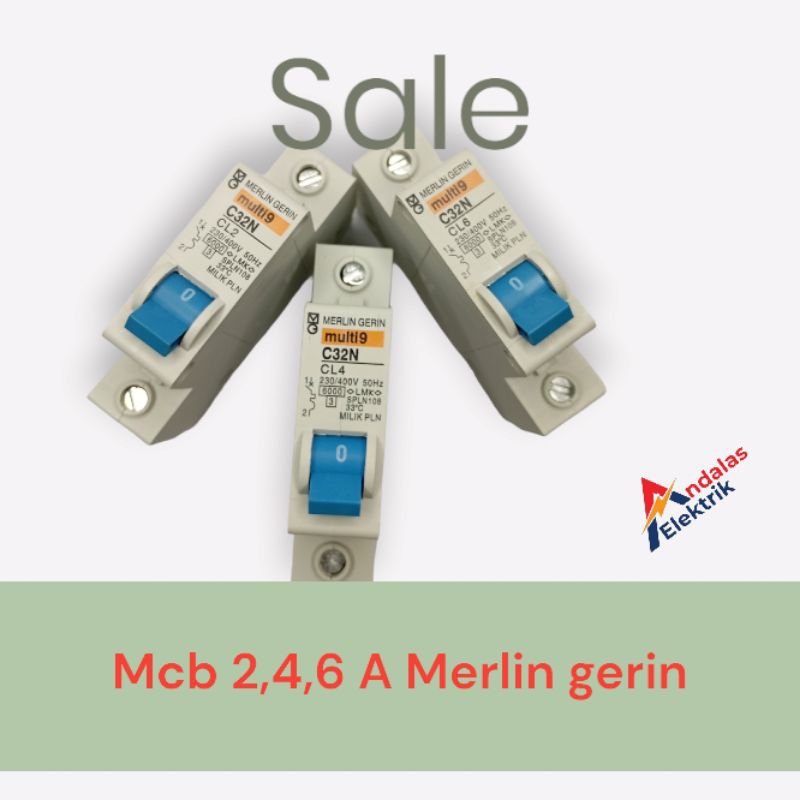 Jual MCB 1 PHASE - MCB 2,4,6,10 A - MCB multi9 - MCB MERLIN GERIN | Shopee Indonesia