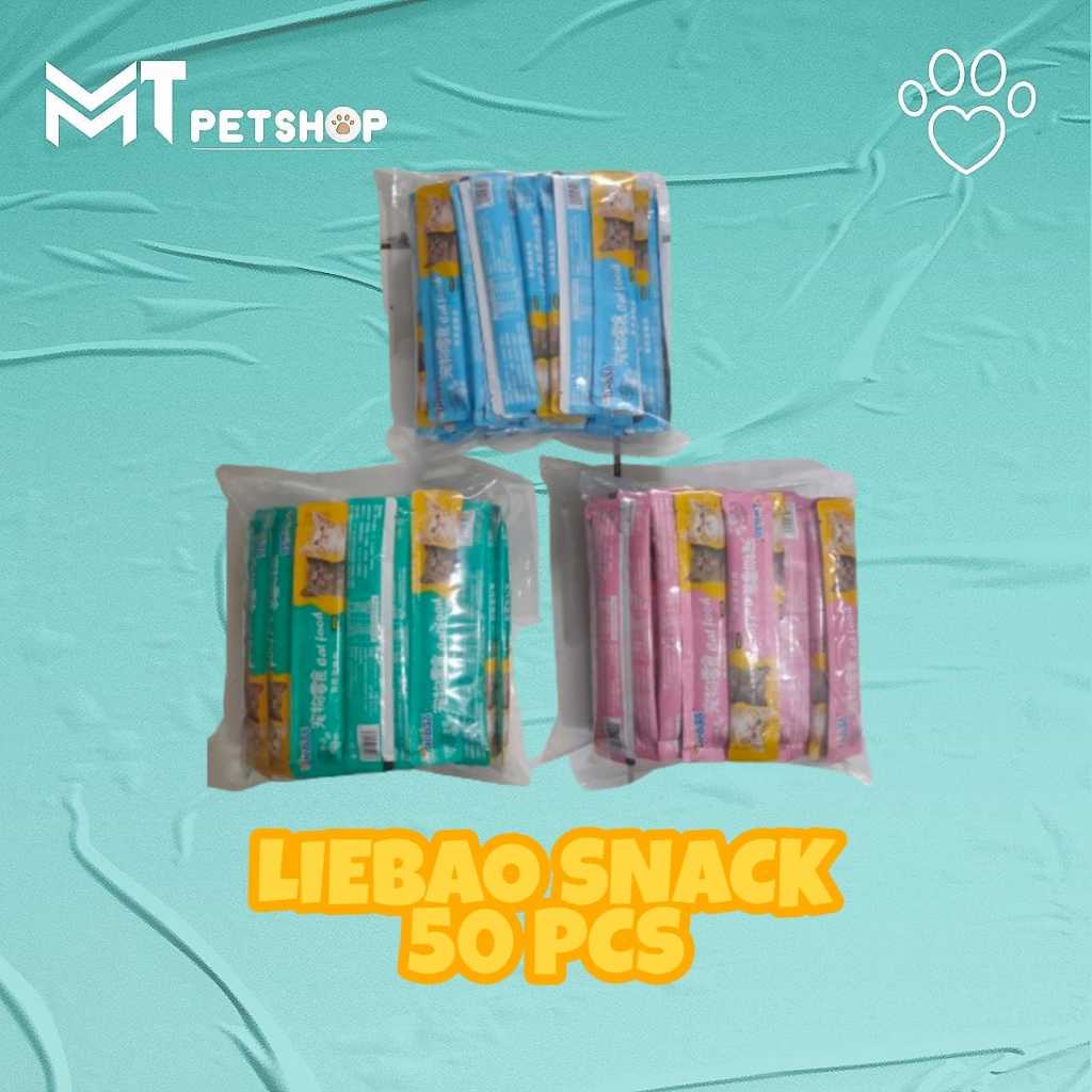 Jual LIEBAO SNACK CREAMY CEMILAN KUCING ALL VARIAN - 15 GR X 50 PCS ...