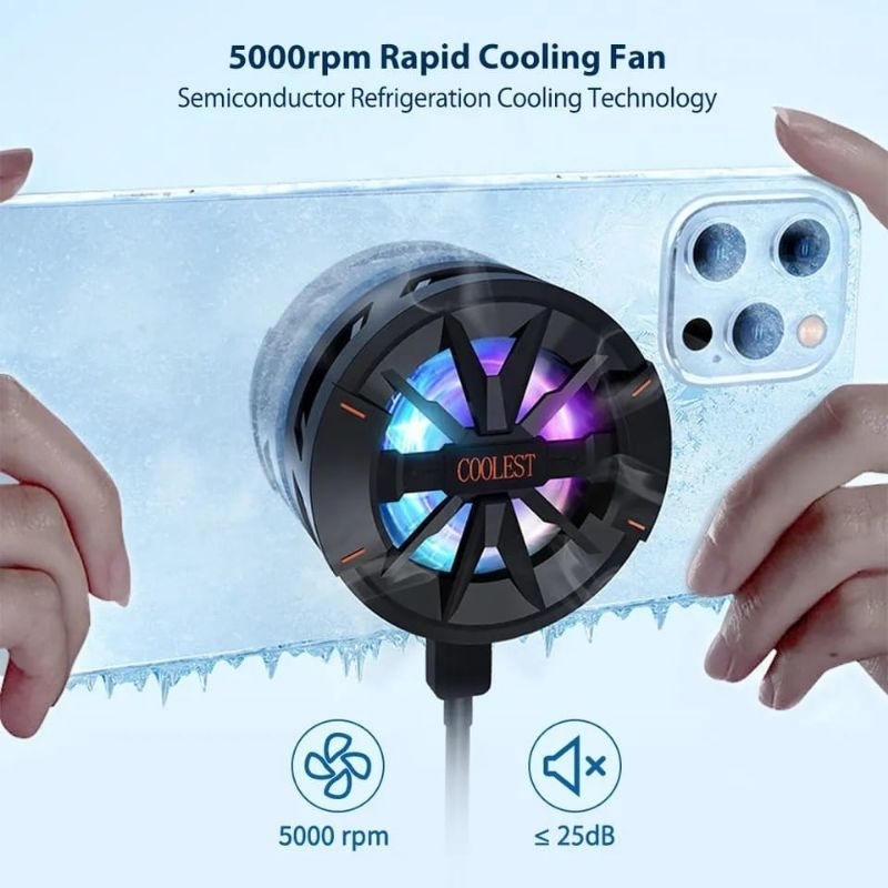Jual Gaming Cooling Magnetic Fan Cooler Smartphone | Shopee Indonesia