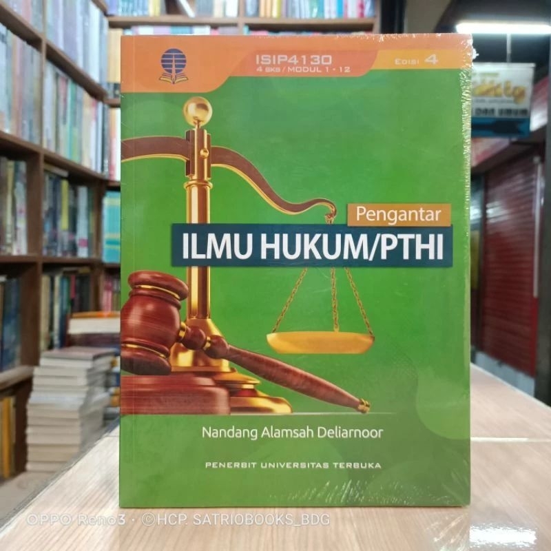 Jual UT Book Pengantar Ilmu Hukum/PTHI Edisi 4 | Buku Pengantar Ilmu Hukum BMP ISIP4130 ...