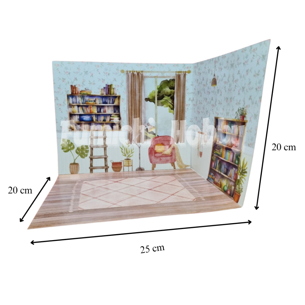 Jual Diorama Action Figure Background 1:12 Figma Nendoroid (Reading ...