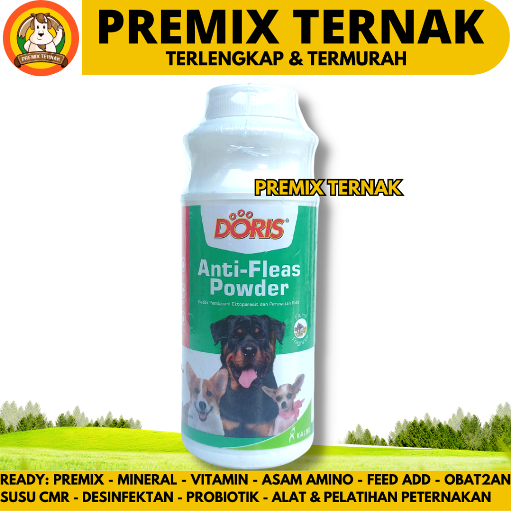 Jual Bedak Kutu DORIS ANTI FLEAS POWDER 100 GRAM KALBE - Bedak Kutu ...