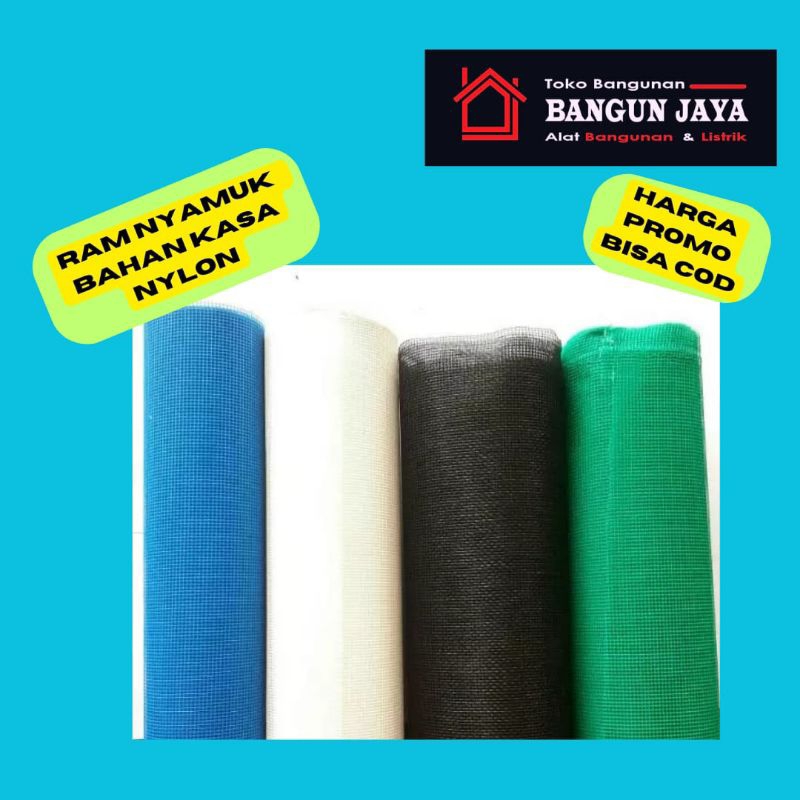 Jual Kain kasa nylon /kawat ram nyamuk nylon strimin 1M | Shopee Indonesia