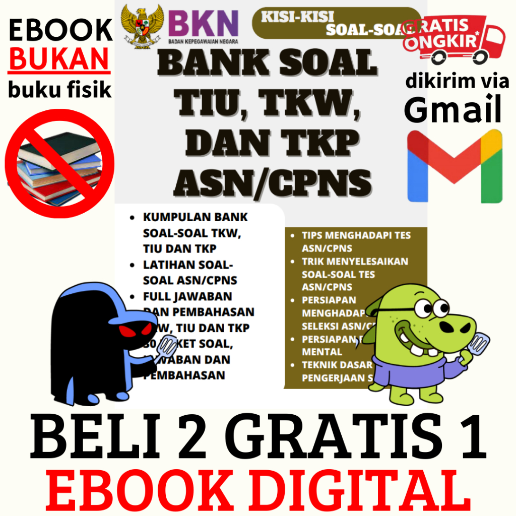 Jual (65) BANK SOAL TIU, TKW DAN TKP ASN-CPNS | Shopee Indonesia