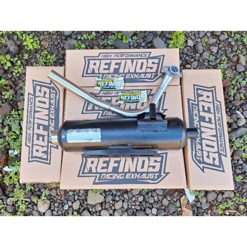Jual Knalpot Standar Refinos Racing Exhaust Anti Tilang Leher Pnp Motor ...