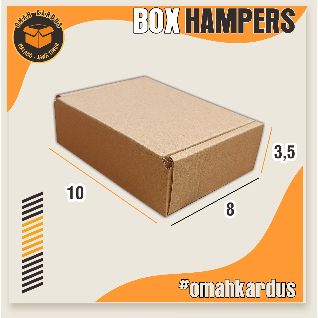 Jual Box Hampers 10x8x3,5 cm / kardus box polos / kardus diecut / box diecut / kardus hampers ...