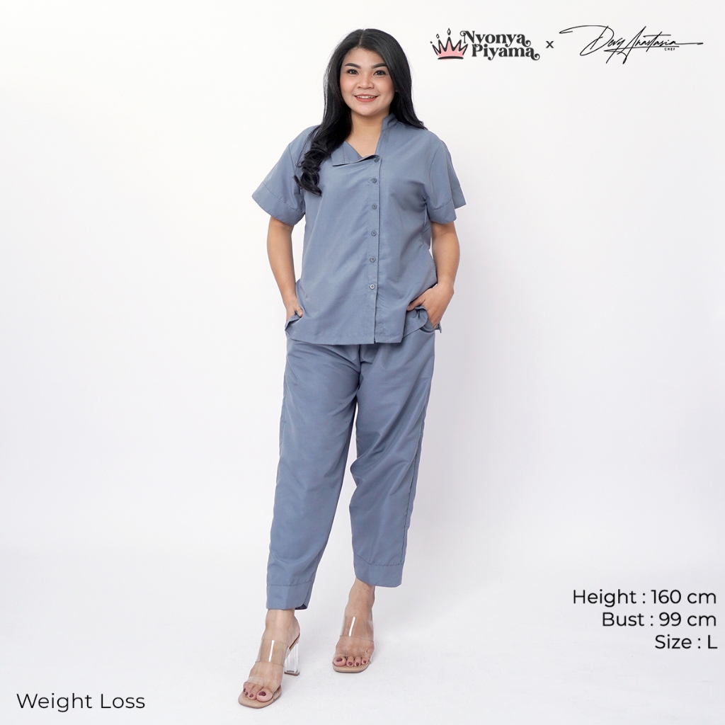 Jual Chef Pajamas Nyonya Piyama X Devy Anastasia Couple Set Baju ok ...