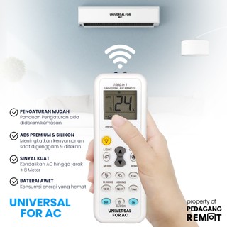 Jual Remote AC UNIVERSAL SEMUA MERK AC / Remot AC Multi Universal K ...