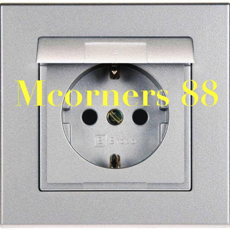 Jual Broco Plano Silver Alumunium Stopkontak Tutup (E152-99) | Shopee ...