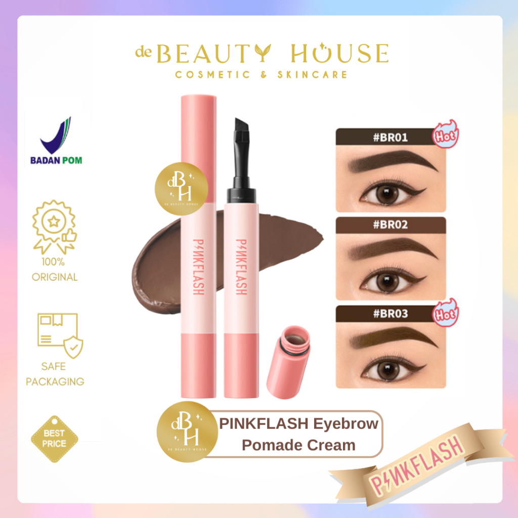 Jual PINKFLASH Smudge Proof Brow Pomade | Inked Brow Waterproof ...