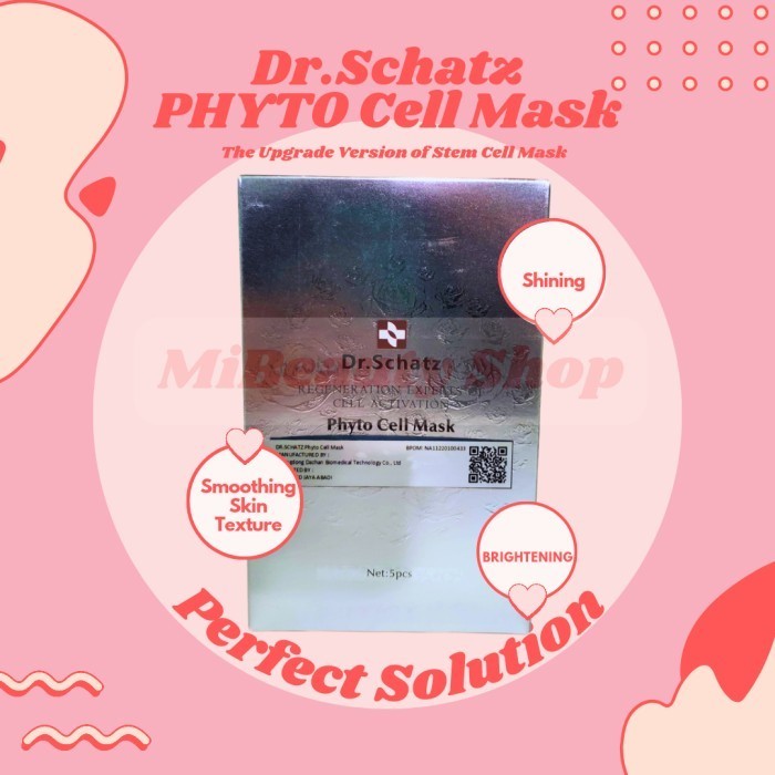 Jual Dr.Schatz Phyto Cell Mask (1 Box 5 Sheet mask) | New Stem Cell Mask (Kemasan Baru) | BPOM ...