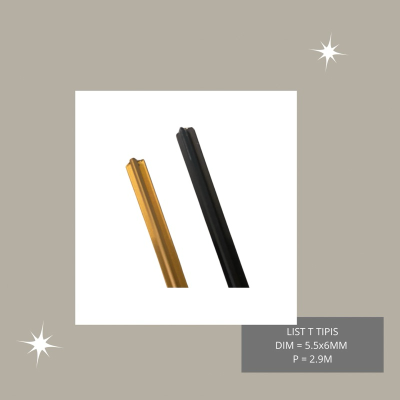 Jual FRAME LIST T Pembatas antar WALLPAPER MARMER UNTUK SEMUA JENIS ...