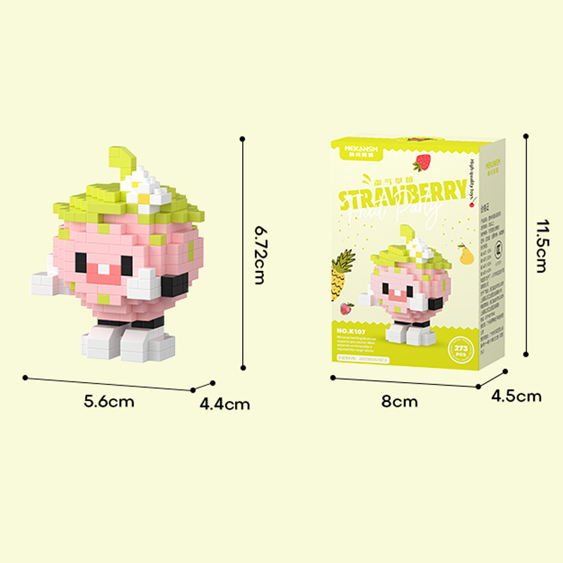 Jual XiNZ Mini Bricks Toys Fruit Buah Building Block Nano 3D Mainan ...