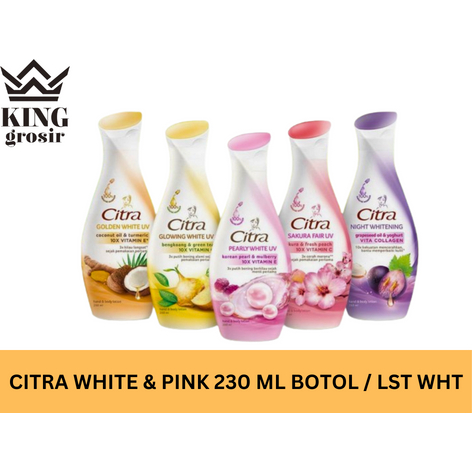 Jual CITRA NATURAL WHITE & PINK MUTIARA 230 ML | Shopee Indonesia