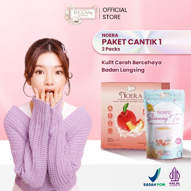 Jual Paket Noera Cantik 1 | Teh Hijau 30 + Collagen Drink Improved ...